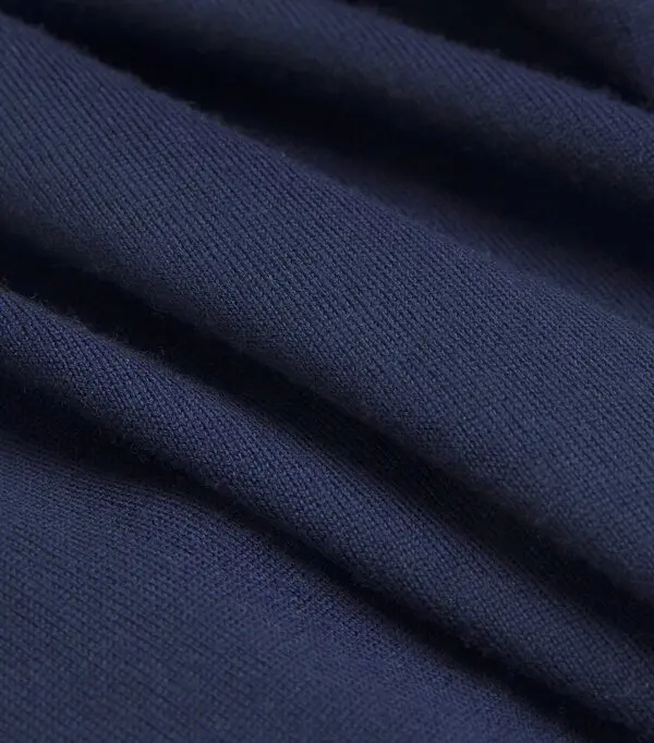 Sease Virgin Wool Lasca Polo Shirt - Navy