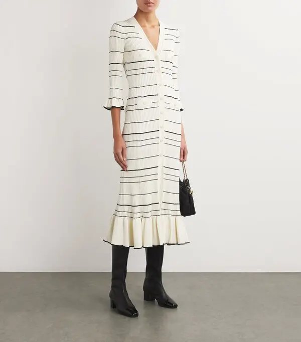 missy empire metallic knit dress Betsy & Adam Women's Metallic V-Neck Long-Sleeve Gown - Mocha Gold main image 1