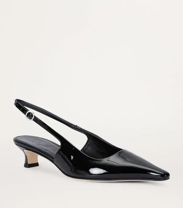 AeydĒ Patent Leather Slingback Pumps - Black