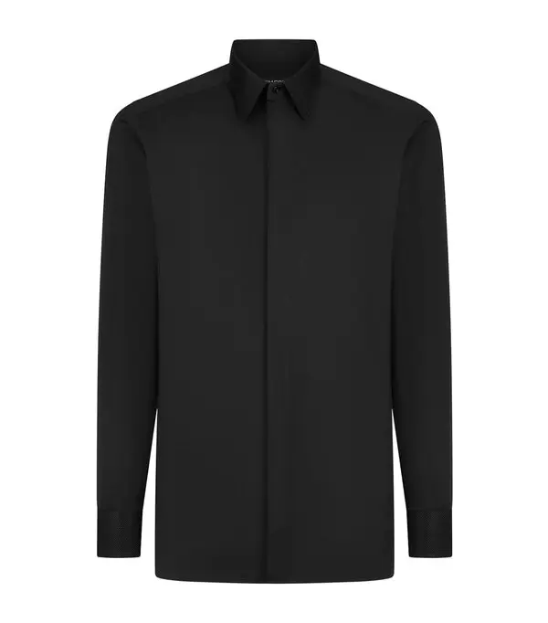 TOM FORD Cotton-silk Shirt - Black