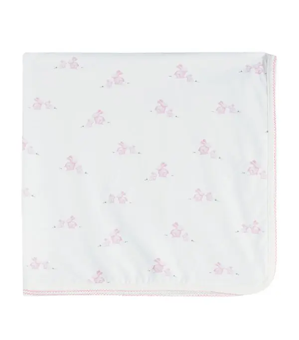 Trotters Organic Cotton Lapinou Bunny Blanket - Pink