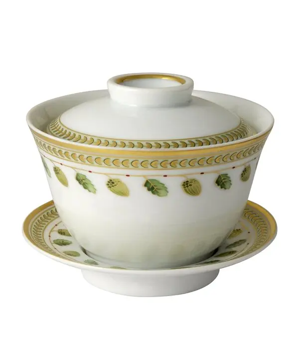 Bernardaud Constance Small Covered Cup - Green