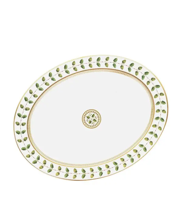 Bernardaud Constance Oval Platter - Green