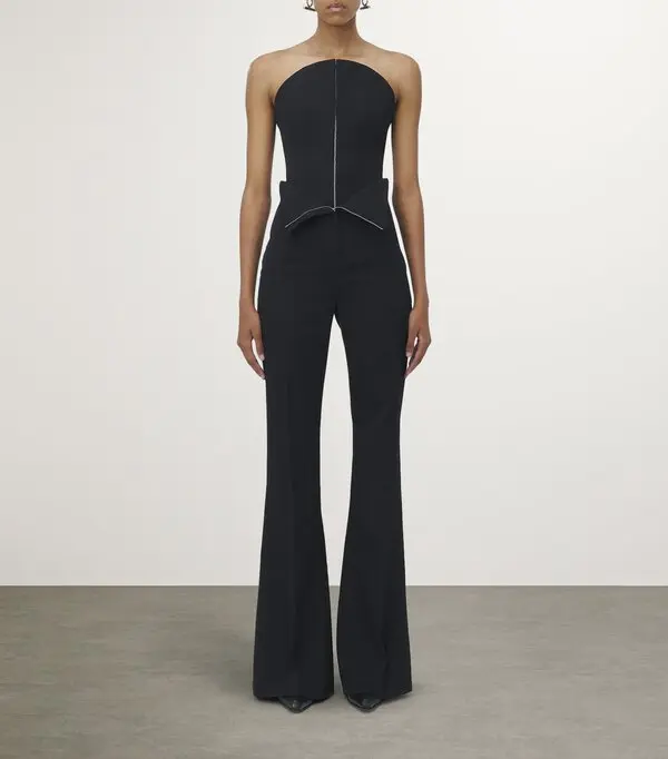 Alexander McQueen Wool Foldover-waist Trousers