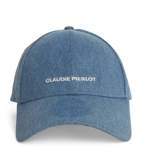 Claudie Pierlot Denim Baseball Cap - Blue