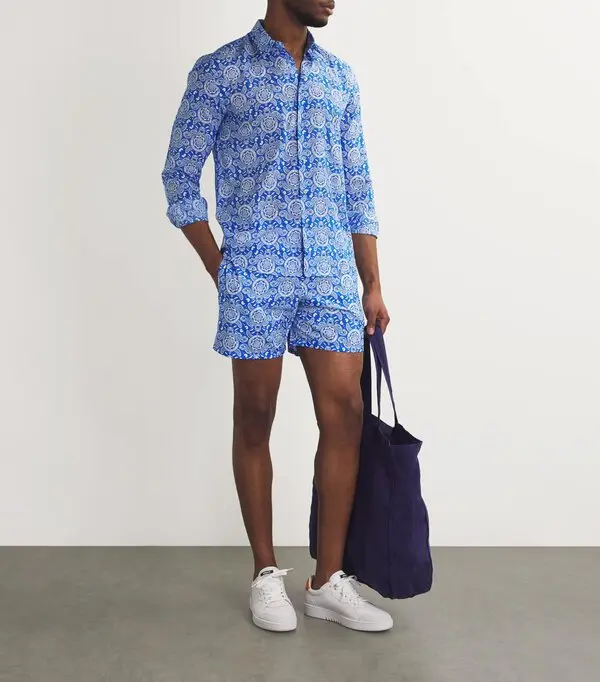 Vilebrequin Cotton Tribal Turtles Caracal Shirt
