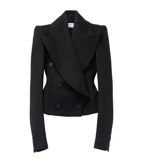 Alexander McQueen Wool-cashmere Double-breasted Blazer
