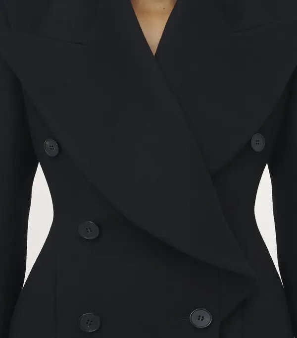 Alexander McQueen Wool-cashmere Double-breasted Blazer