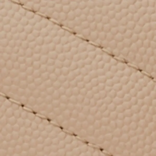 Saint Laurent Small Monogram Matelassé Envelope Wallet - Beige