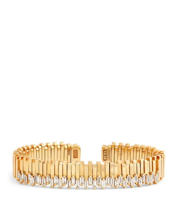 SUZANNE KALAN Yellow And Diamond En Age Bangle - Gold