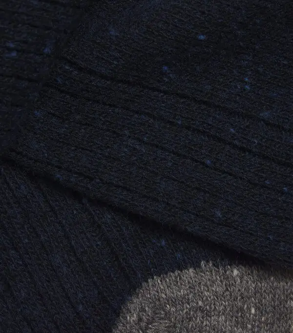 Barbour Wool-blend Houghton Socks - Navy