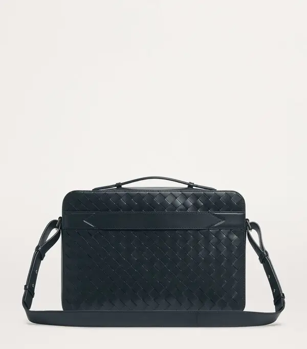 Bottega Veneta Slim Getaway Briefcase - Blue