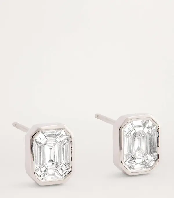 Shay Gold And Diamond Illusion Stud Earrings