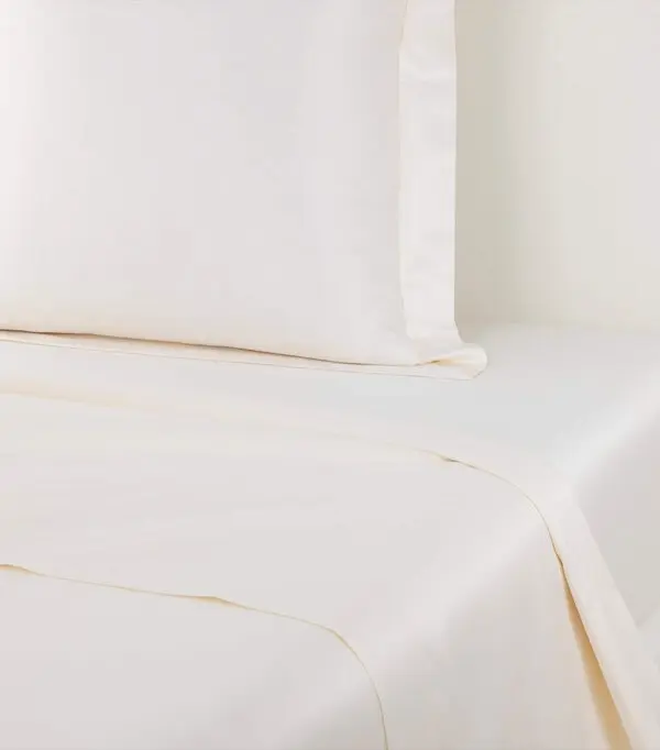 YVES DELORME COUTURE Egyptian Cotton Flat Sheet - Ivory