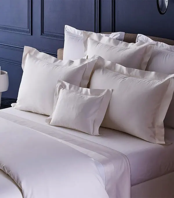 YVES DELORME COUTURE Egyptian Cotton Prodige King Duvet Cover - Ivory
