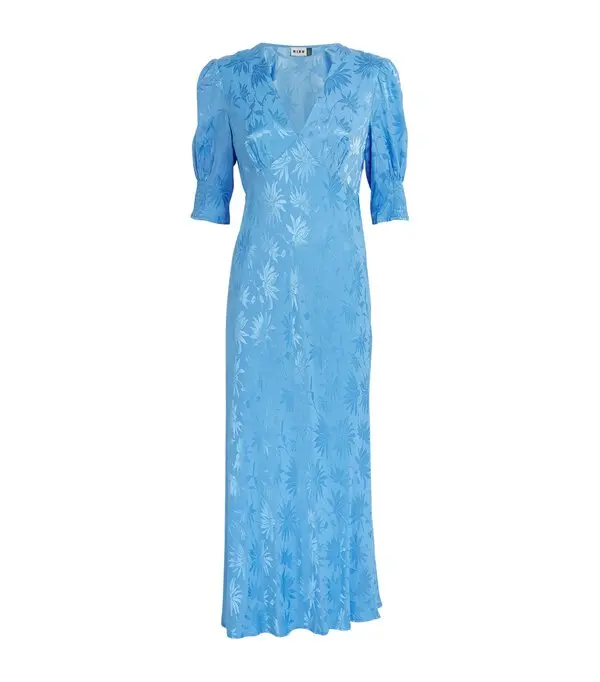 Rixo Jacquard Zadie Midi Dress