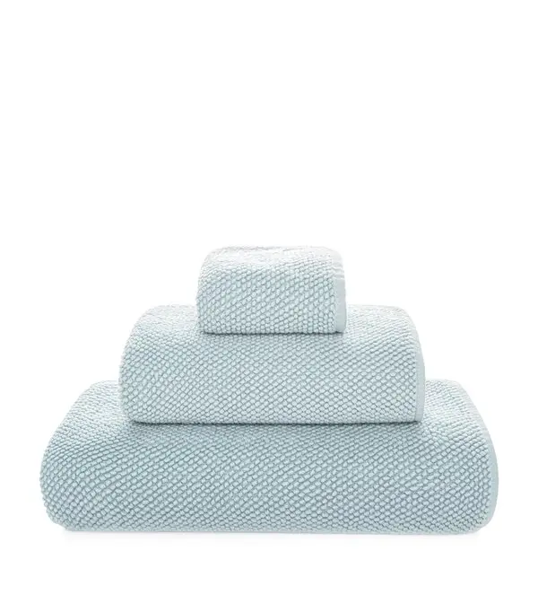 GRACCIOZA Cotton Pearls Hand Towel - Blue