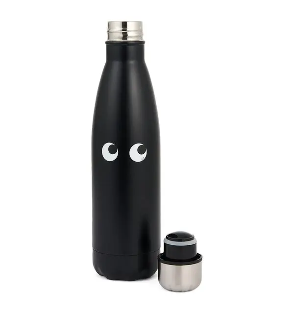 ANYA HINDMARCH Stainless Steel Eyes Water Bottle - Black