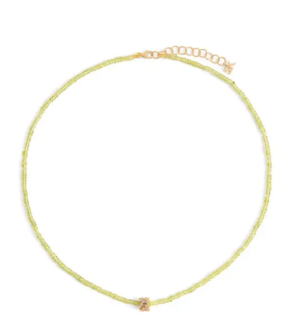 SUZANNE KALAN Yellow Diamond And Chrysoberyl Necklace - Gold