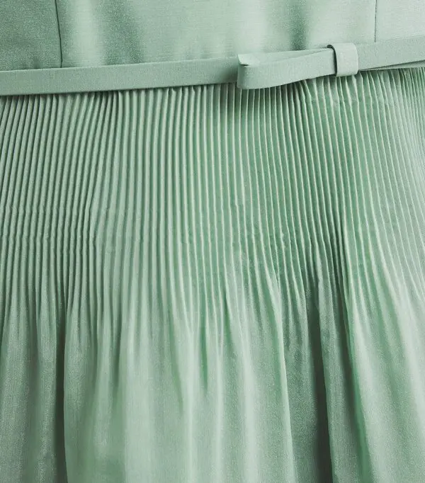Zimmermann Pleated Frill Mini Dress - Green | Editorialist