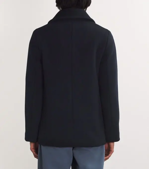 Sandro Wool-blend Peacoat - Blue