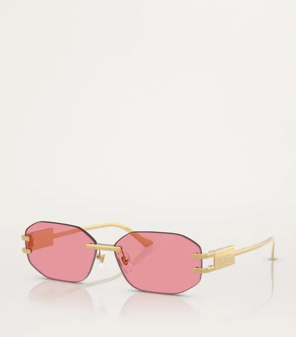 Versace Metal Octagon Sunglasses