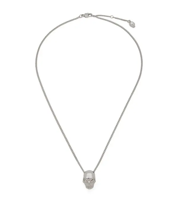 Alexander McQueen Palladium-plated Skull Necklace - Neutral