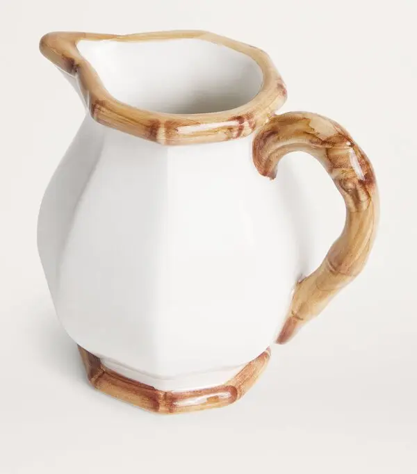 LES-OTTOMANS Ceramic Bamboo Milk Jug