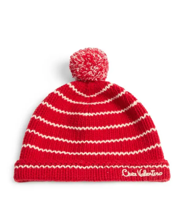 Valentino Garavani Wool Pom-pom Beanie - Red