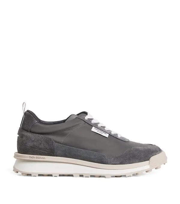 Thom Browne Tech Nylon Alumni Sneakers - Grey