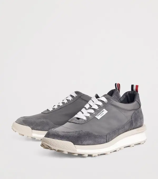 Thom Browne Tech Nylon Alumni Sneakers - Grey