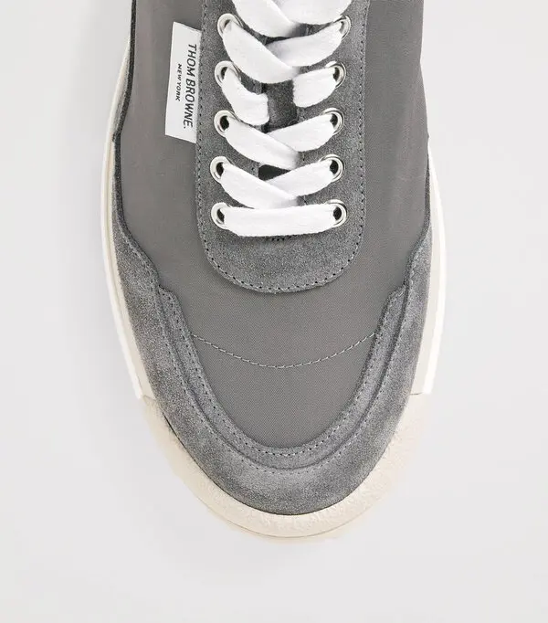 Thom Browne Tech Nylon Alumni Sneakers - Grey