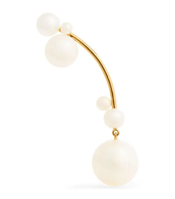 Sophie Bille Brahe Grand Stella Perle Single Earring - Gold