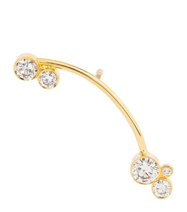 Sophie Bille Brahe Stellari Diamant Single Left Earring - Gold