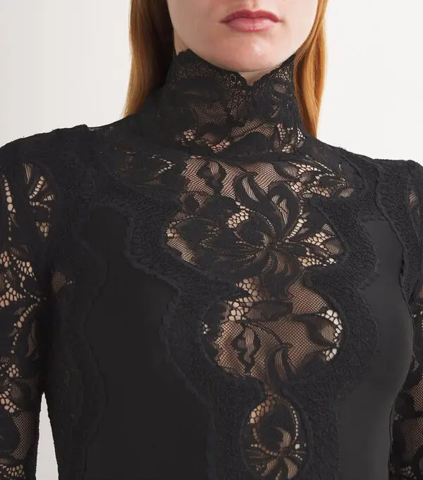 paco rabanne long sleeve dress Rabanne Long Lace Dress