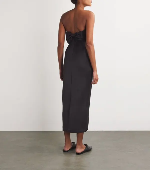 unique pink maxi dress Hailey Satin Maxi Dress with Neck Scarf
