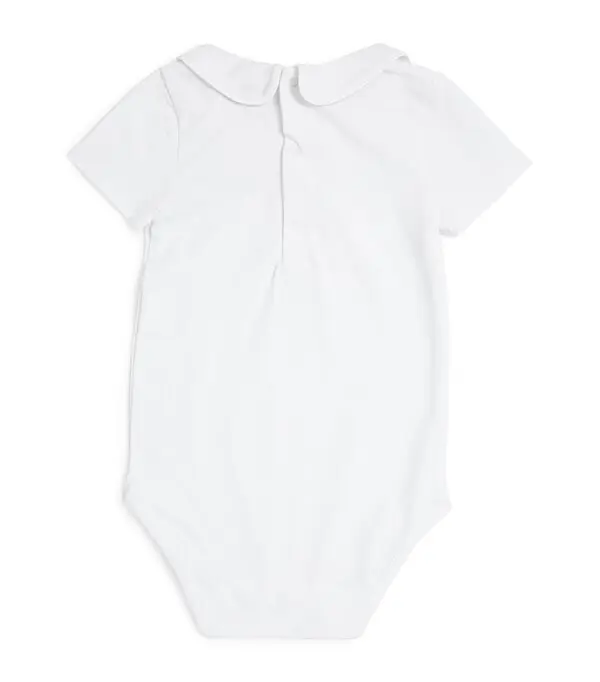 Trotters Milo Bodysuit With Peter Pan Collar