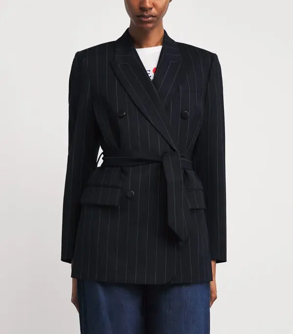 Rag & Bone Virginia Belted Blazer - Navy