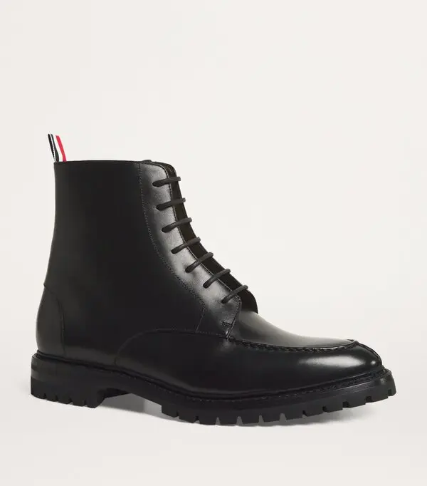 Thom Browne Leather Commando Boots