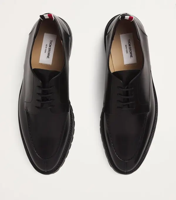 Thom Browne Leather Commando Derby Shoes - Black