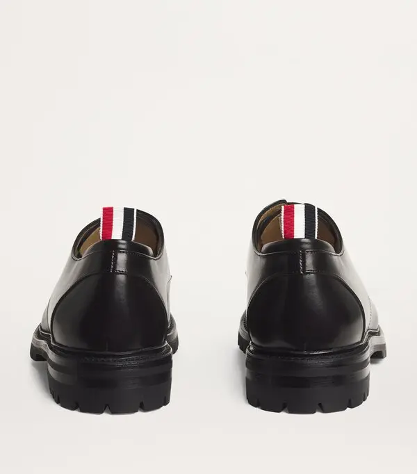 Thom Browne Leather Commando Derby Shoes - Black