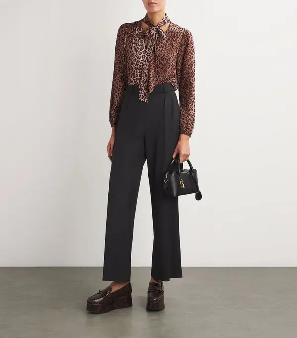 Maje Tailored High-rise Trousers - Black