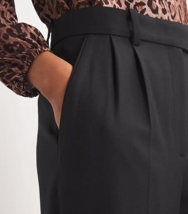 Maje Tailored High-rise Trousers - Black