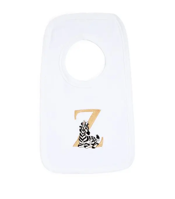 PAINT MY DREAMS Cotton 'z' Monogram Bib