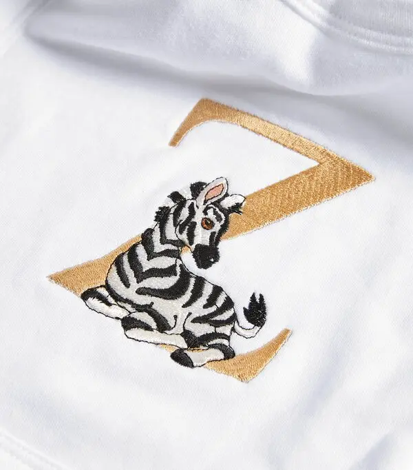 PAINT MY DREAMS Cotton 'z' Monogram Bib
