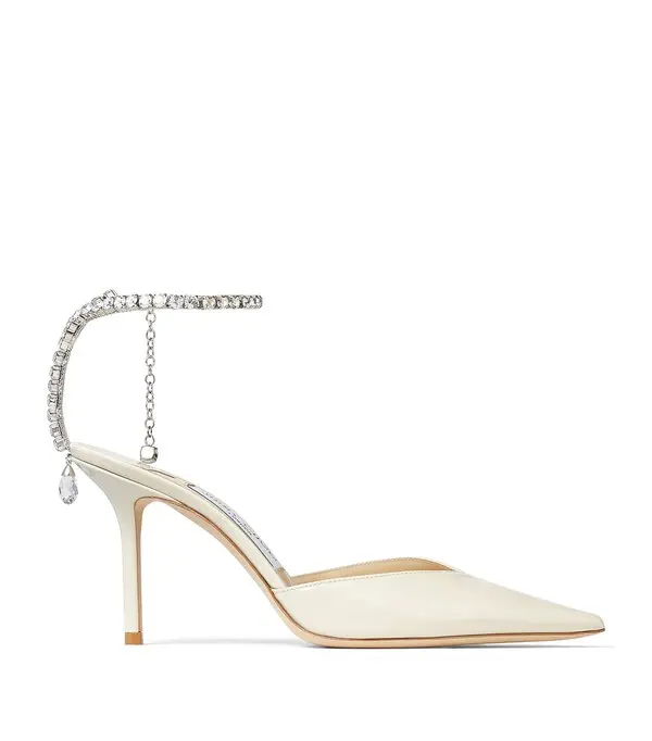 JIMMY CHOO Saeda 85 Patent Pumps