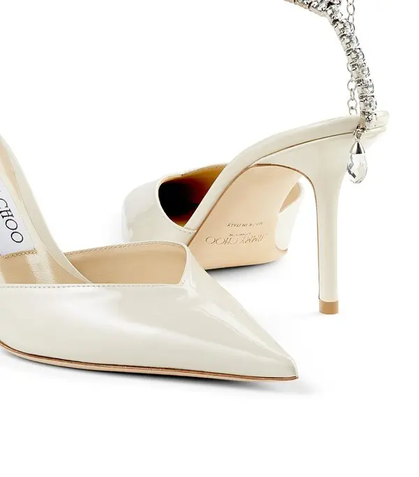 JIMMY CHOO Saeda 85 Patent Pumps