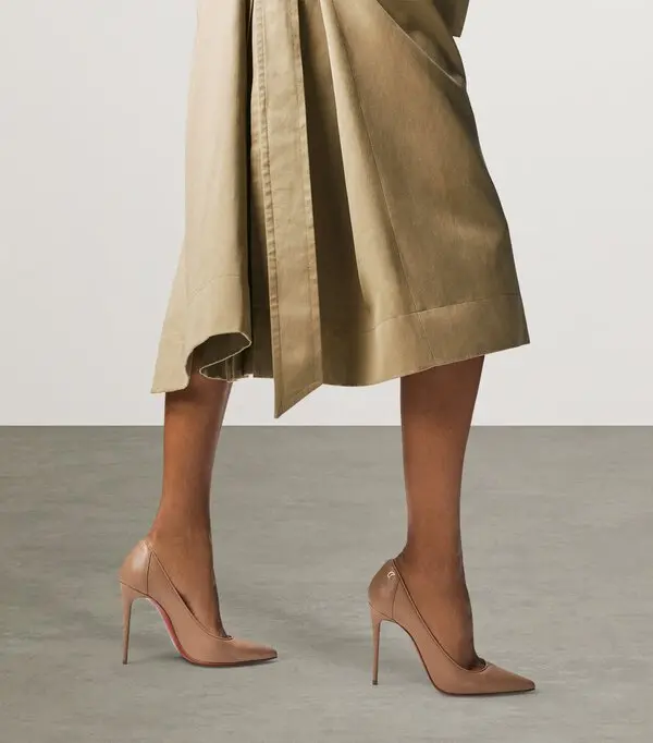 CHRISTIAN LOUBOUTIN Sporty Kate Nappa Pumps 100 - Nude