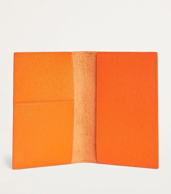Harrods Leather Passport Holder - Orange