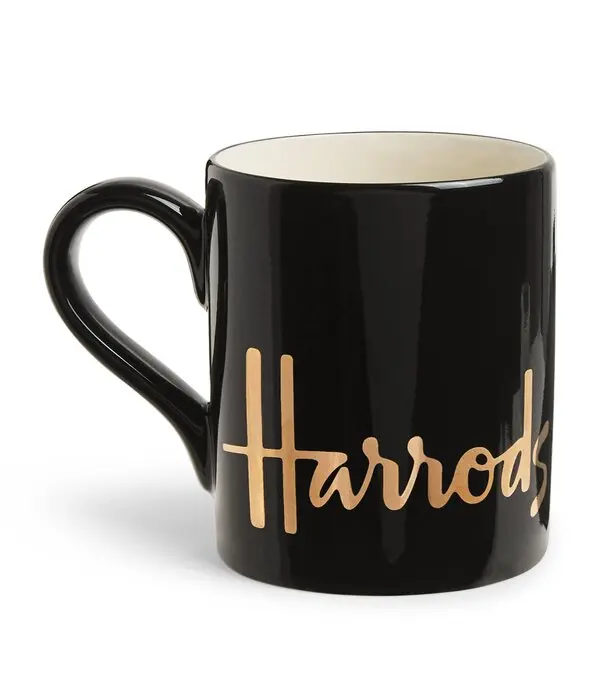 Harrods Logo Mug - Black